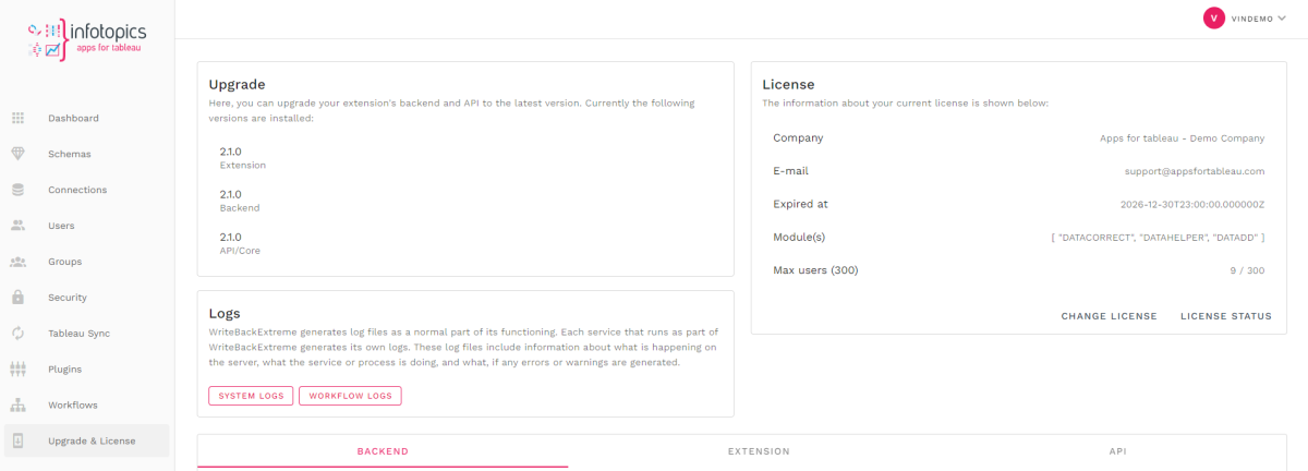 WriteBackExtreme 2.1 - Infotopics | Apps for Tableau